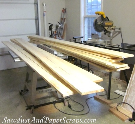 DIY Distressed Wood Countertops